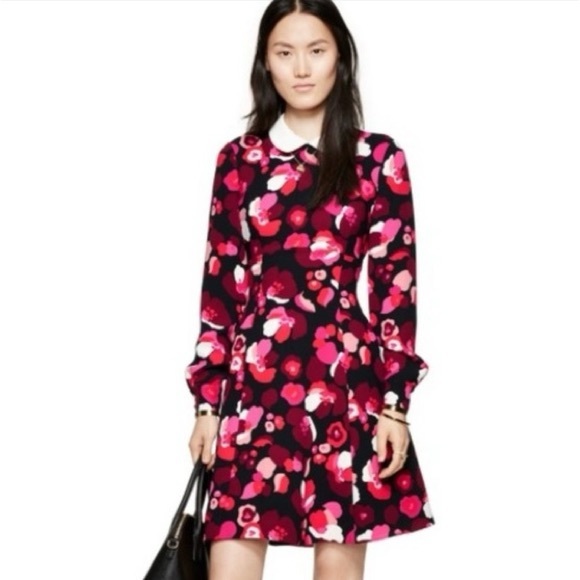 kate spade | Dresses | Kate Spade Falling Florals Collared Dress | Poshmark